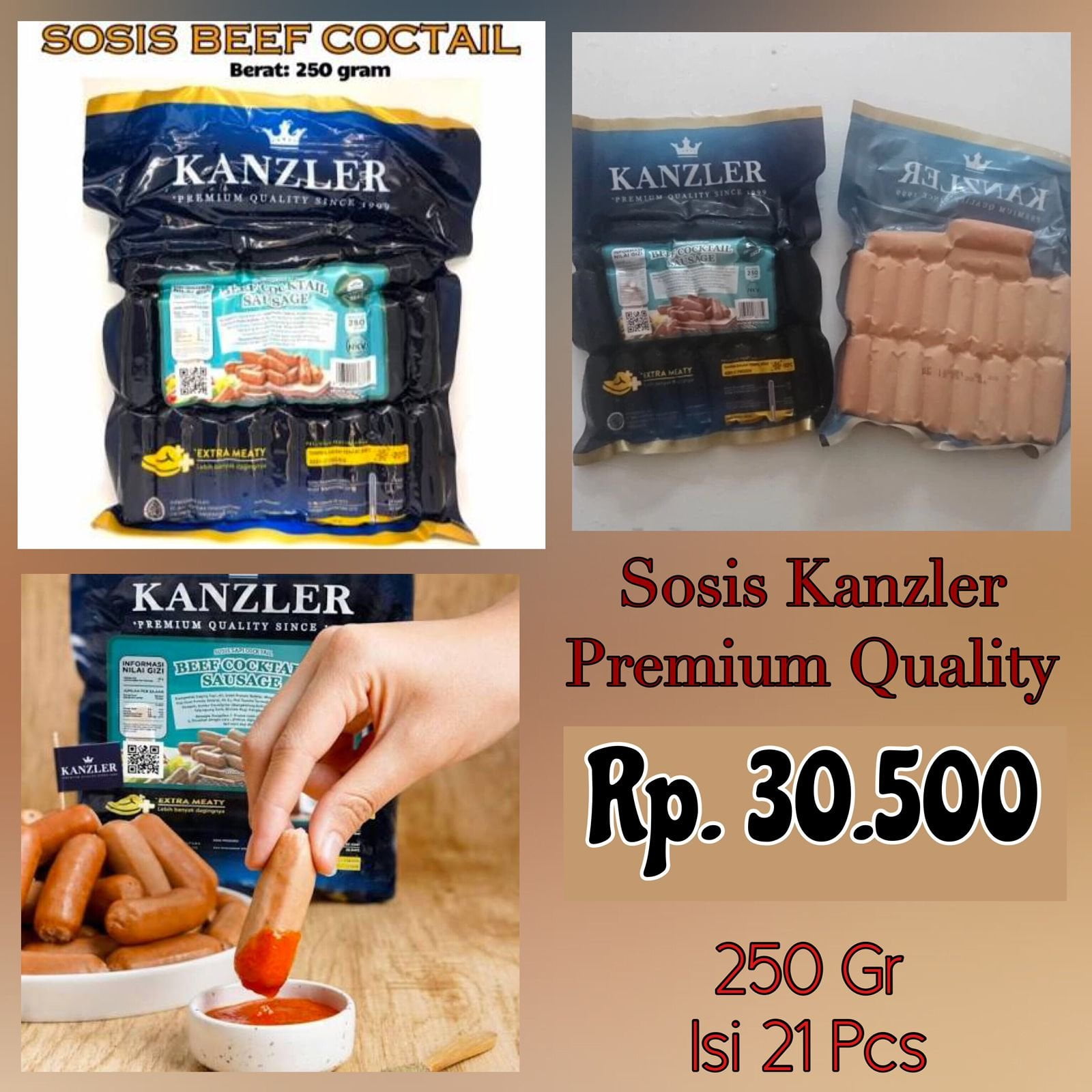 Kanzler Beef Cocktail 250 Gr | KedaiOnline.id